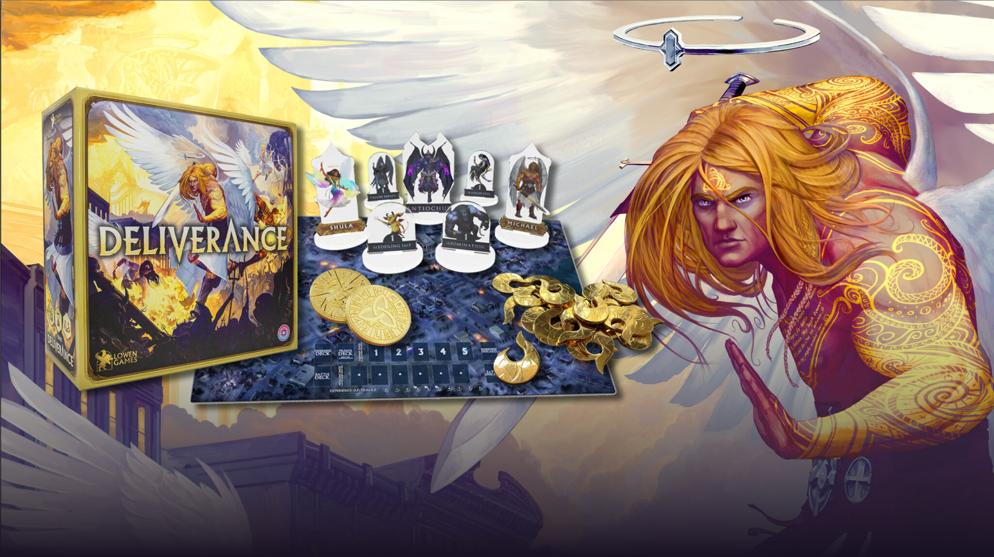 Deliverance | Angelic Warfare Board Game | 1-4 Co-op & Solo