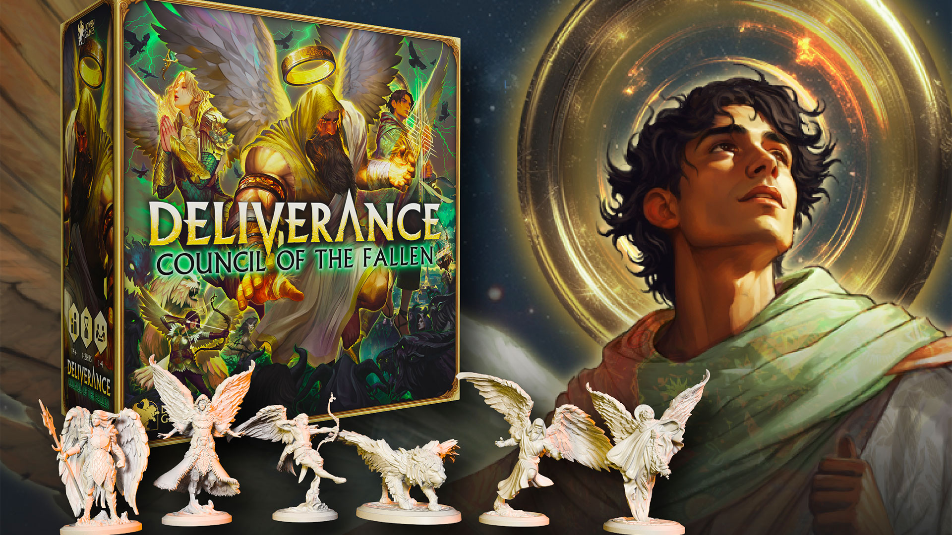Deliverance | Angelic Warfare Board Game | 1-4 Co-op & Solo